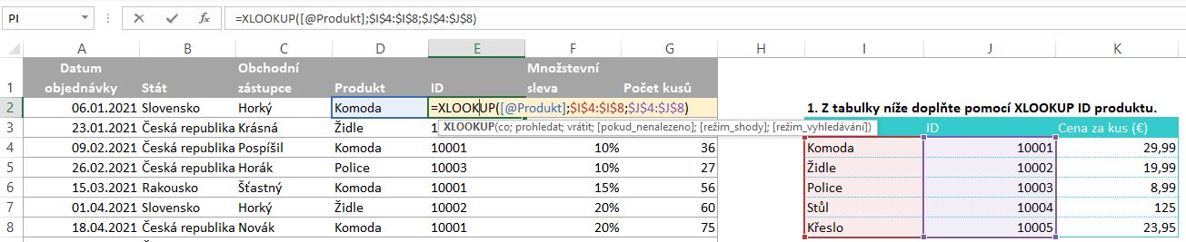 XLOOKUP jako lepší verze funkce SVYHLEDAT - Excel hrou